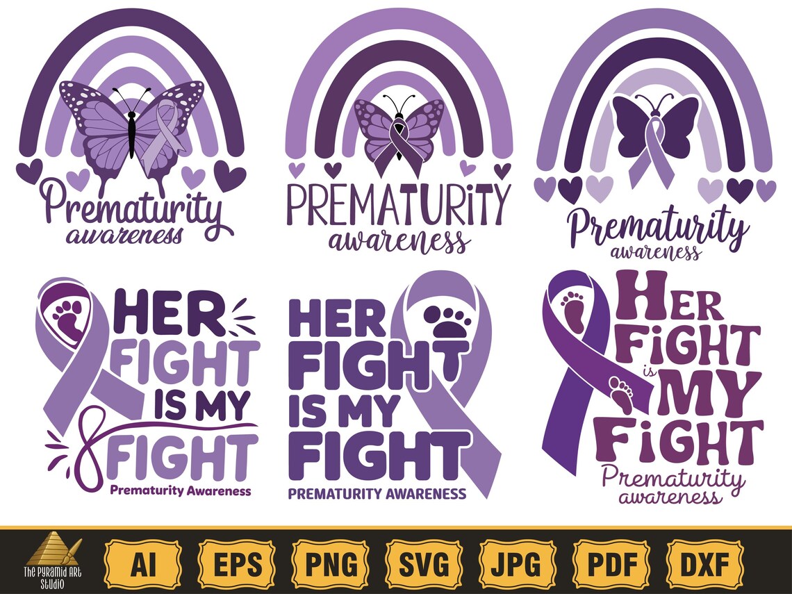 Prematurity Awareness Svg Png Bundle, Prematurity Svg, in November We ...
