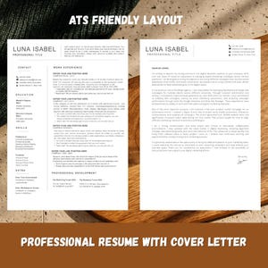 Teacher Resume Template, Cover Letter, Ats-friendly Resume, Resume ...