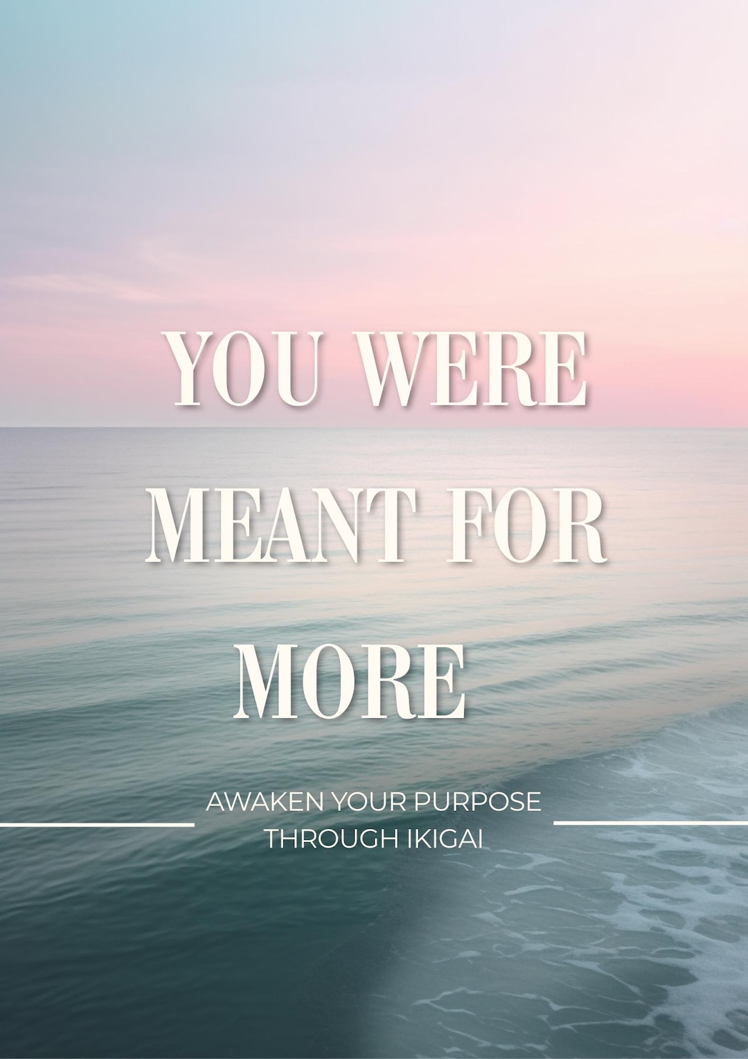 You Were Meant for More – IKIGAI Workbook | Find Your Purpose, Self ...