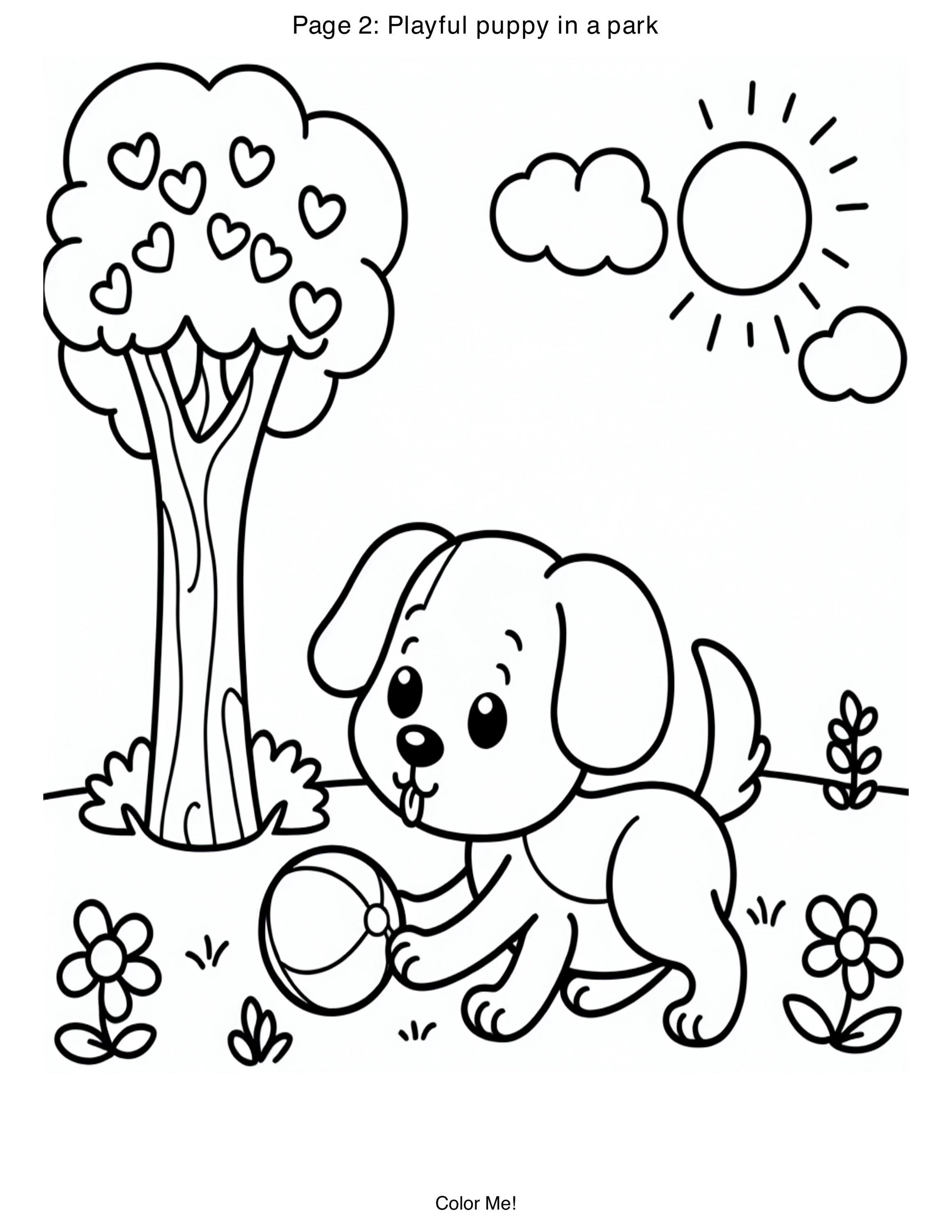 Kids Coloring Book PDF | 10 Fun Animal & Theme Pages | Printable ...