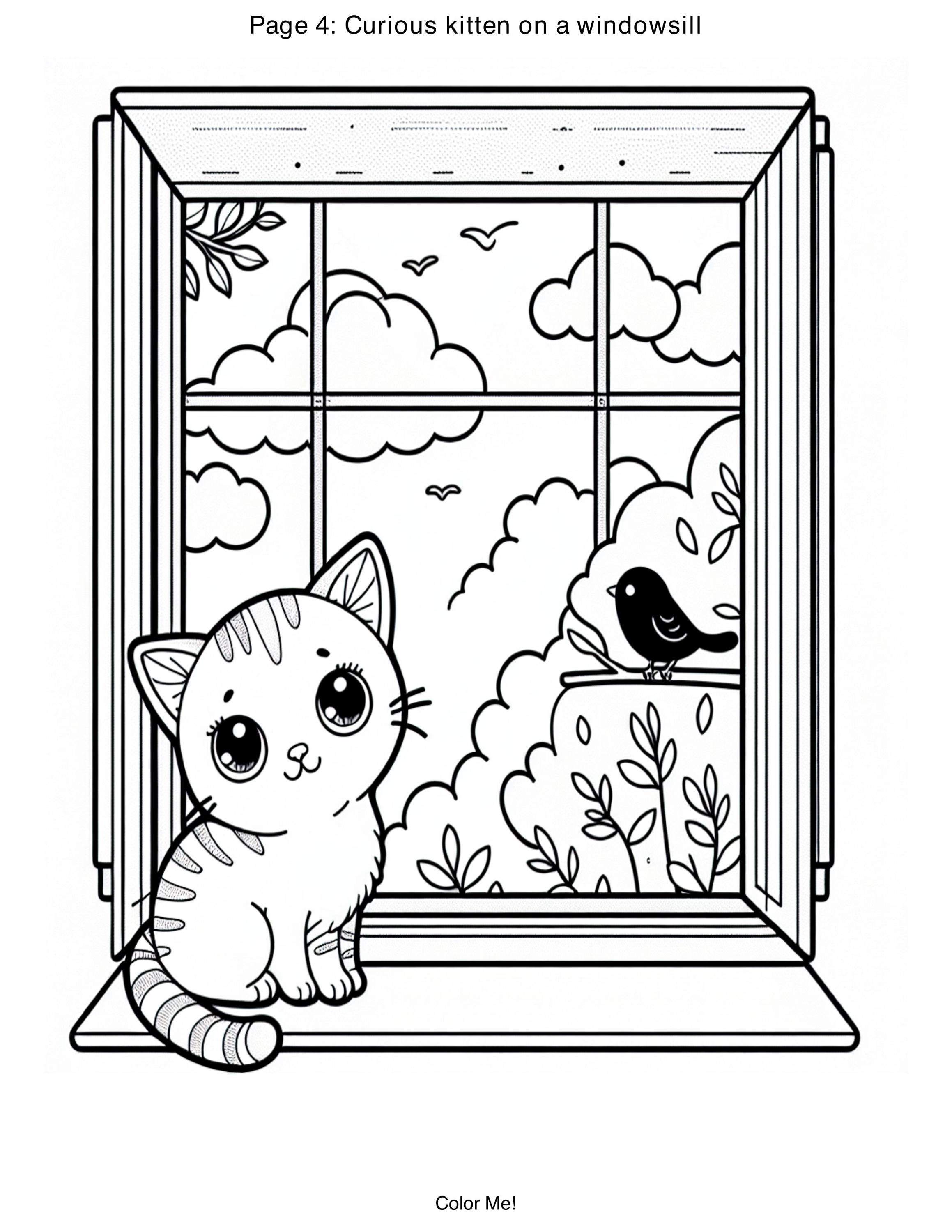 Kids Coloring Book PDF | 10 Fun Animal & Theme Pages | Printable ...