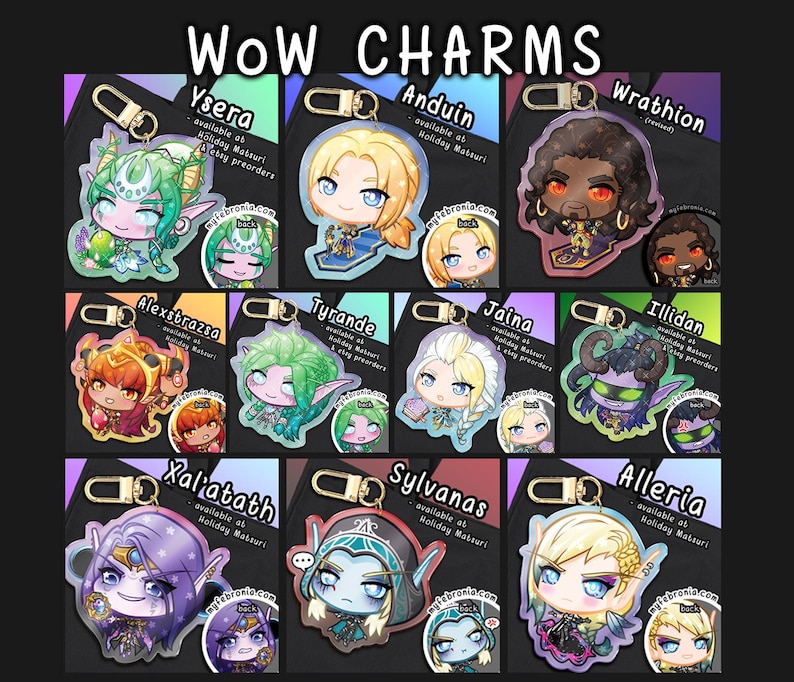 Wowspired MMO Charms - Etsy