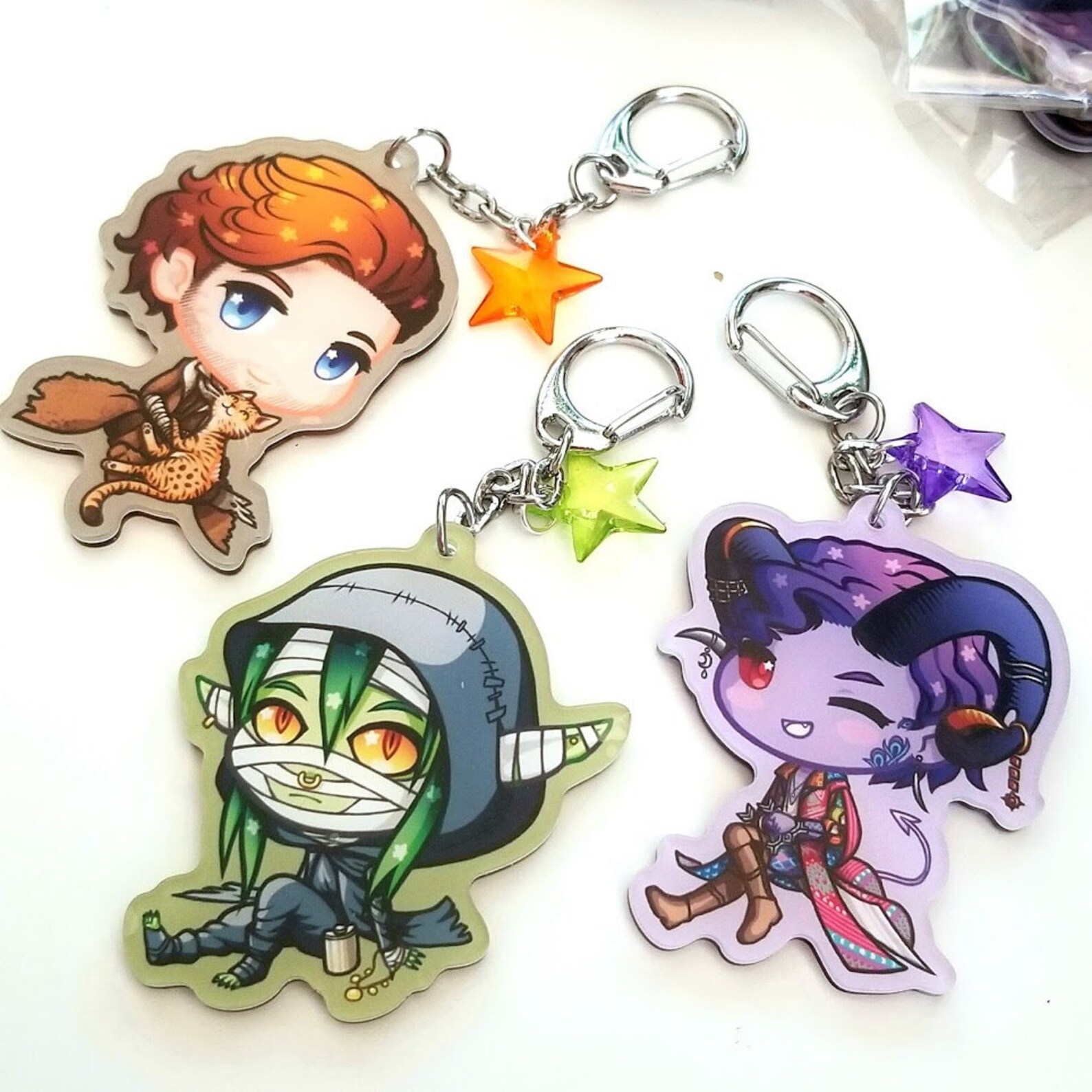 Dnd Show Charms 2.5in Keychain Charm DOUBLE SIDED - Etsy