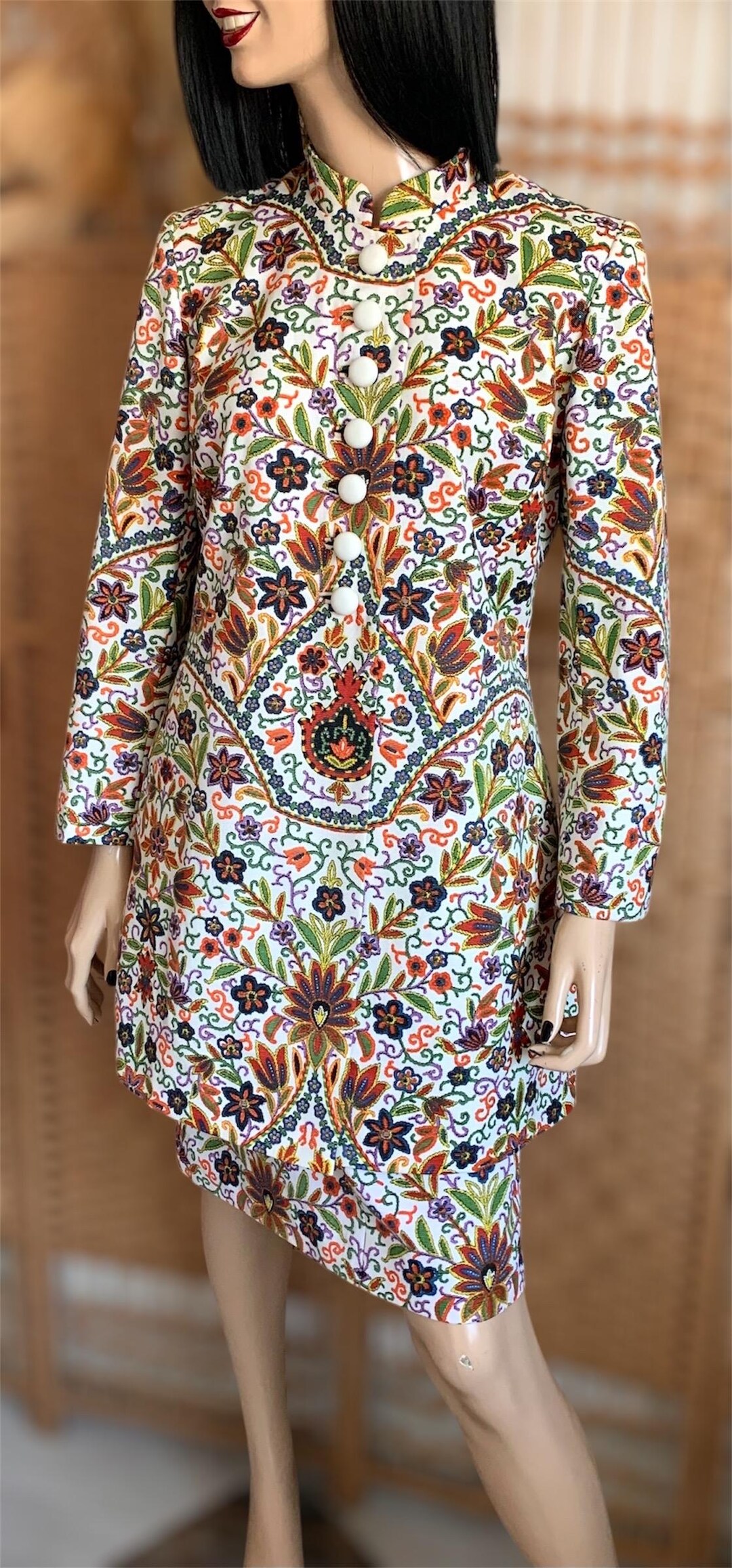 Vintage Original 1960s Polly Peck by Sybil Zelker Co Ord Skirt Suit ...