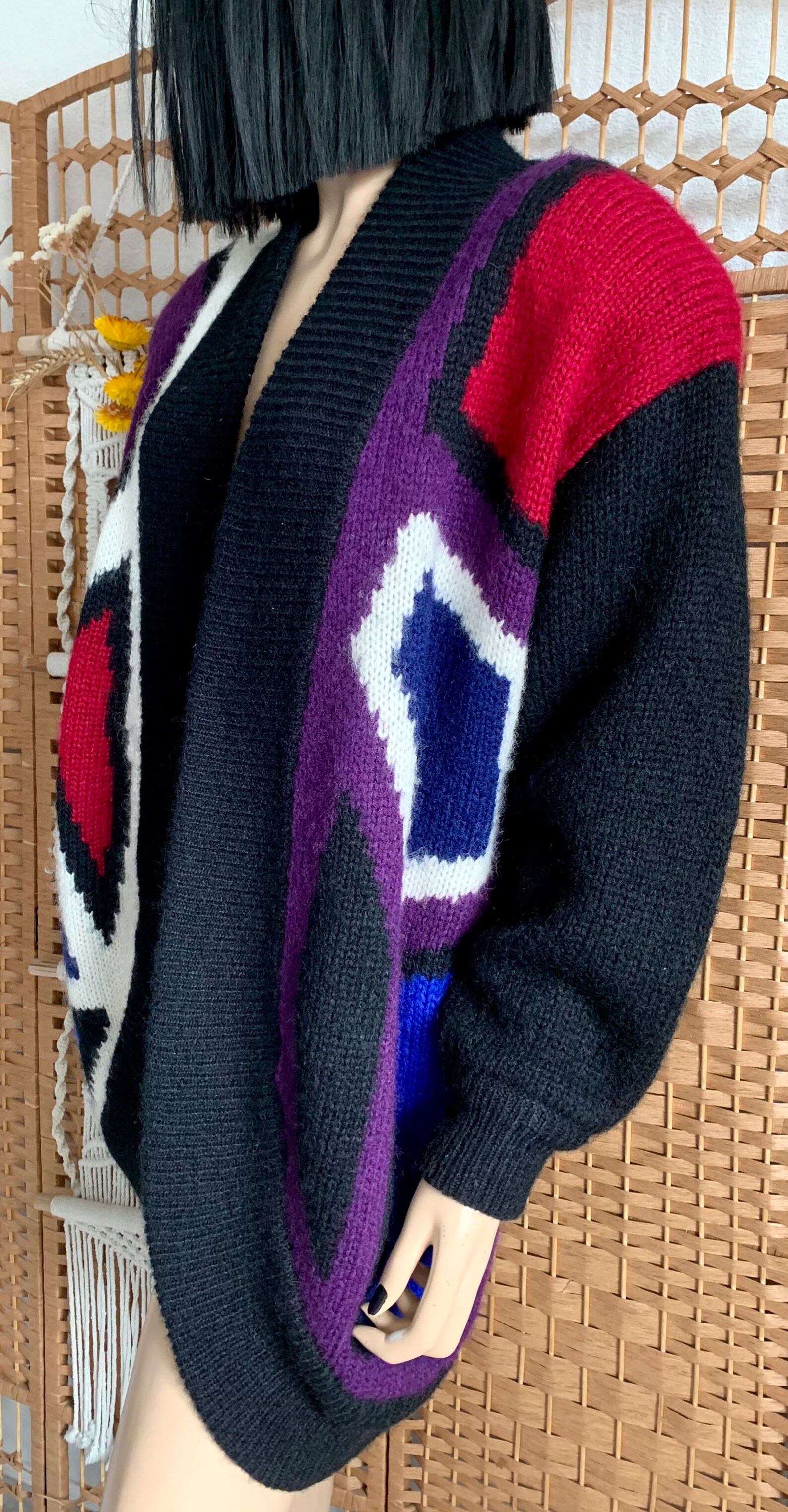 Vintage Original 1980s EXCEL Oversized Mohair Cardigan - Etsy