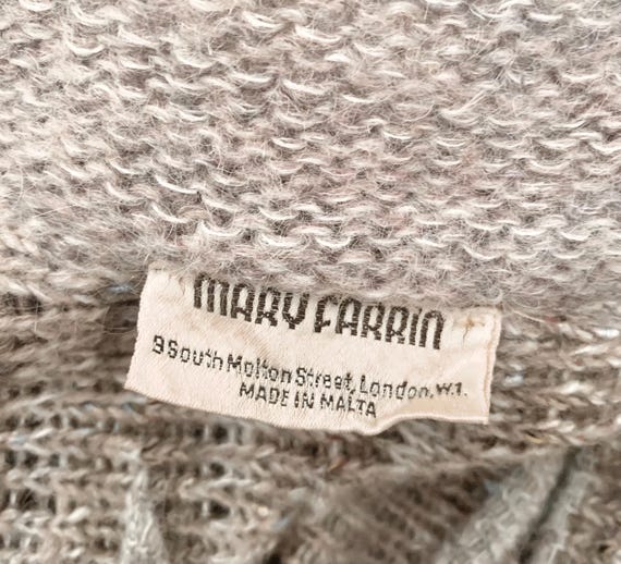 Vintage Mary Farrin original 1970s long knitted cardi… - Gem