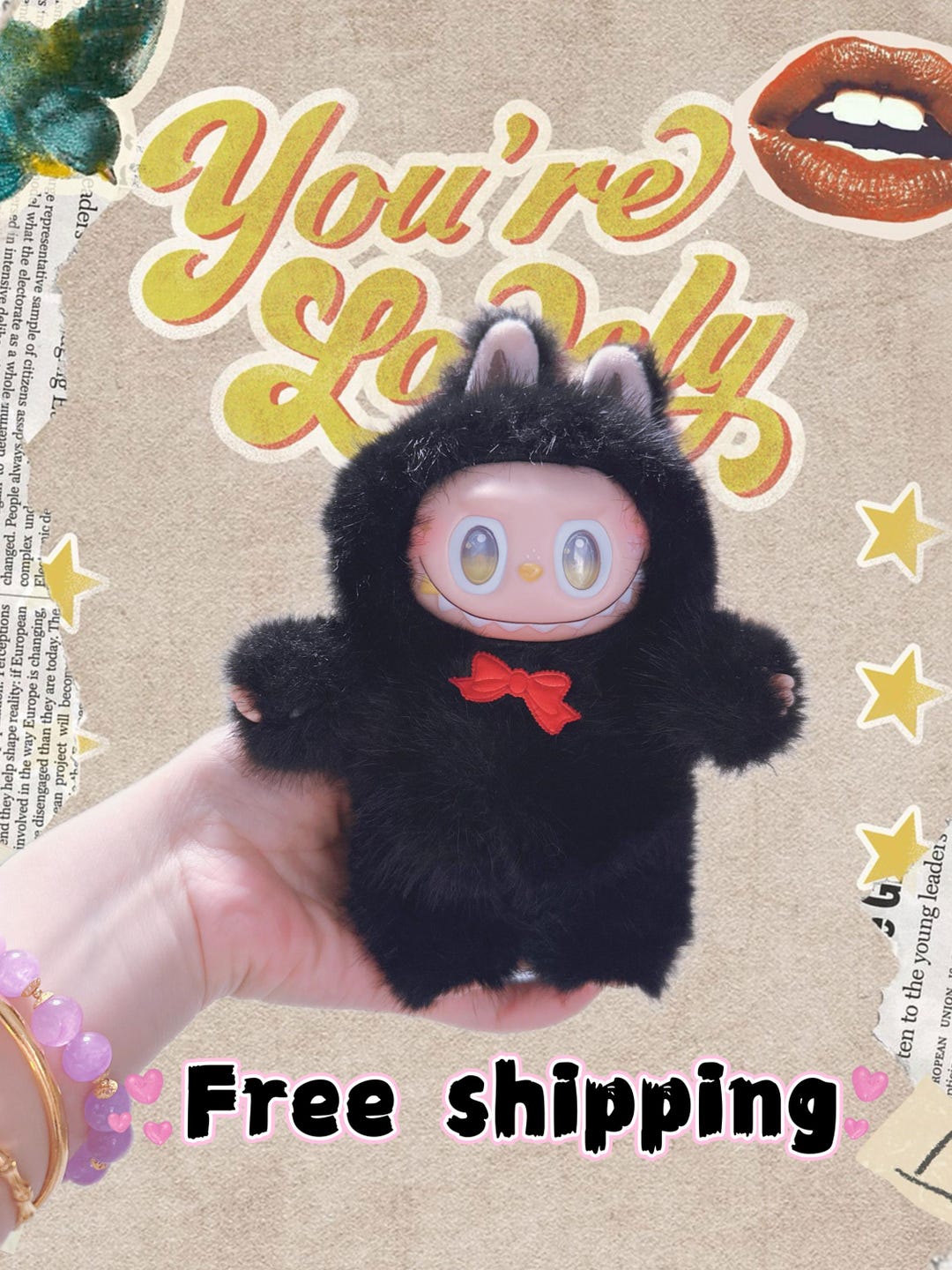 Labubu Doll Devil Angel Custom Doll Handmade Modification - Etsy