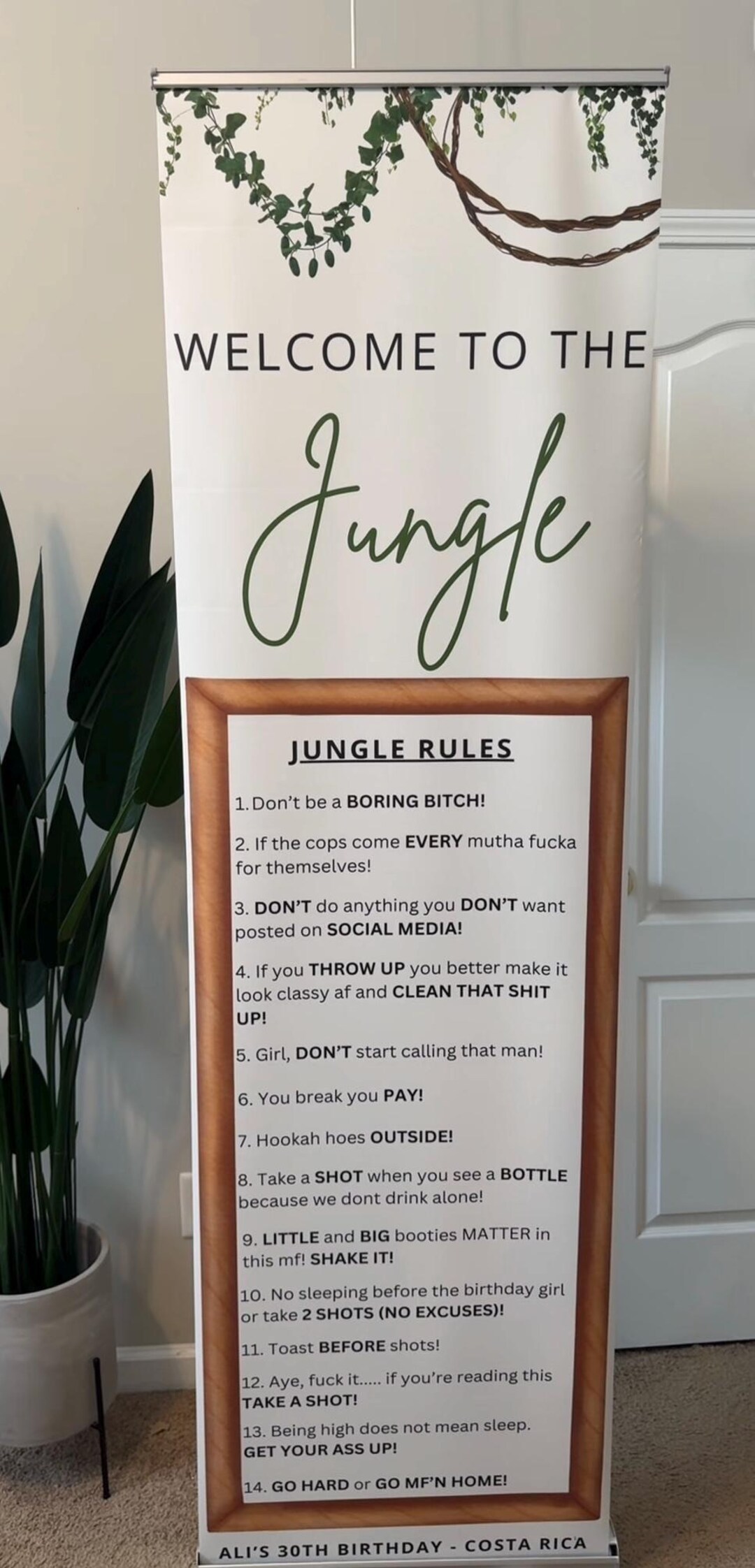 Custom Trip Rules Sign - Etsy