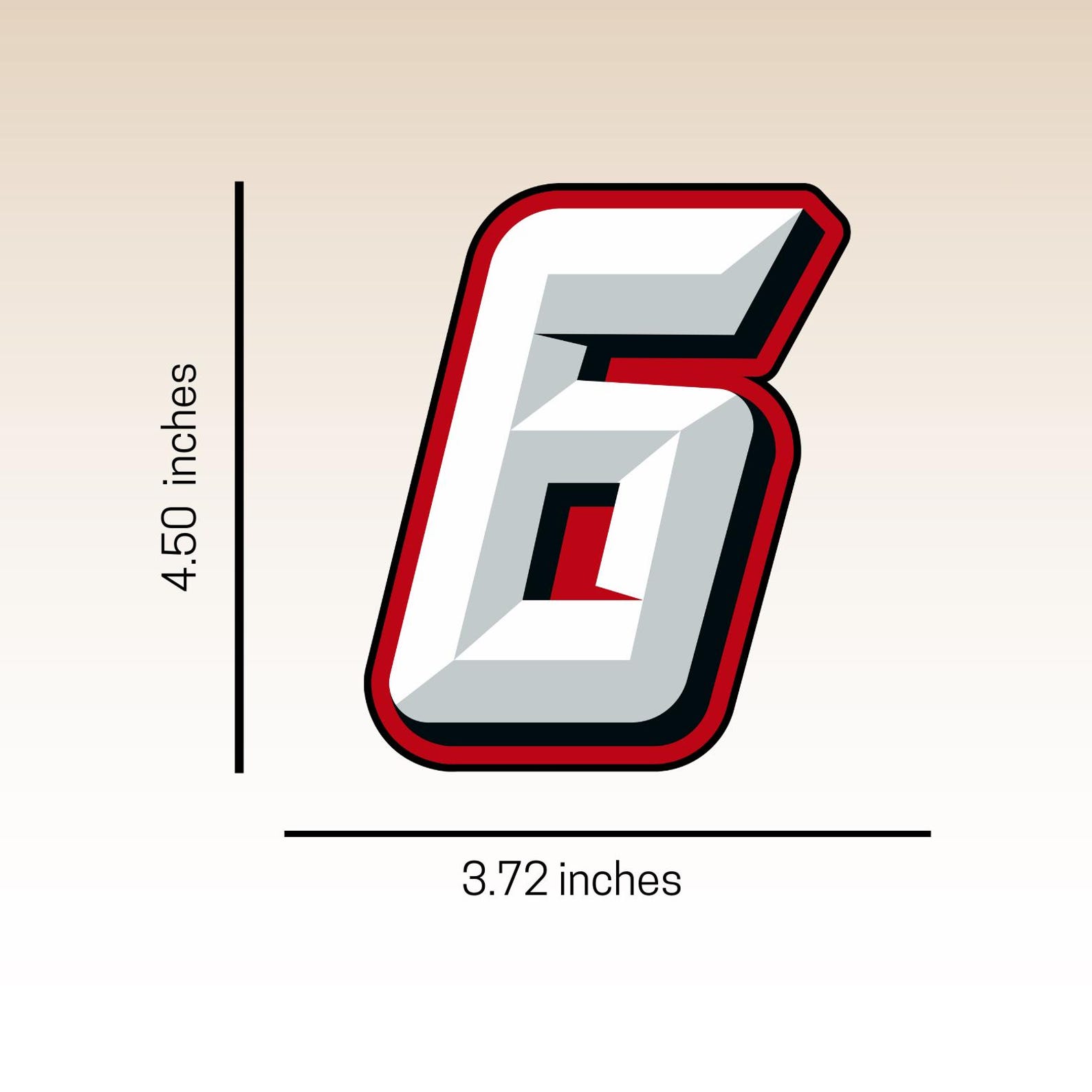 Racing Number 6 Cookie Cutter - Etsy