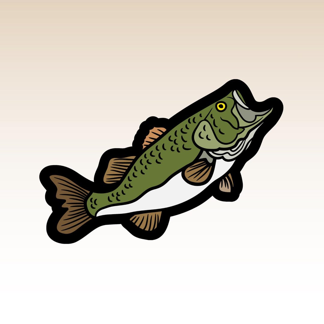 Bass Fishing Cookie Cutter - Etsy