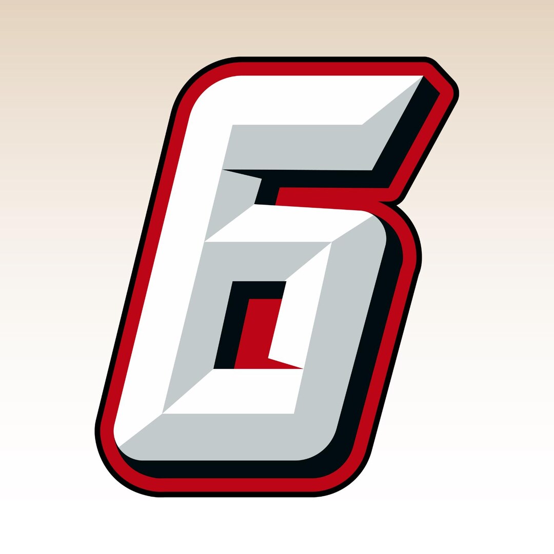 Racing Number 6 Cookie Cutter - Etsy