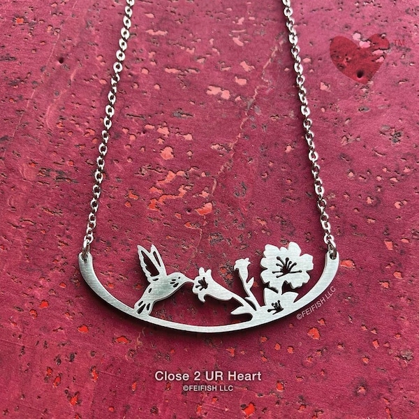 Hummingbird Necklace - Etsy
