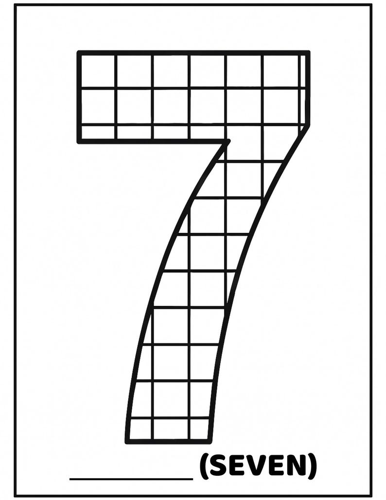 Learn Numbers 1-10 Coloring Pages: Fun Pattern Learning (8.5x11 PDF ...