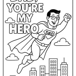 Father’s Day Coloring Pages for Kids + Best Dad Certificate | 10 ...