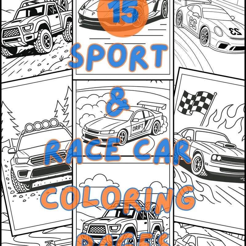 Drawing Book Cars - Etsy