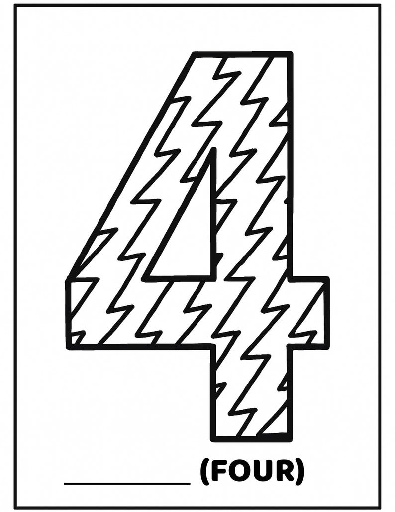 Learn Numbers 1-10 Coloring Pages: Fun Pattern Learning (8.5x11 PDF ...