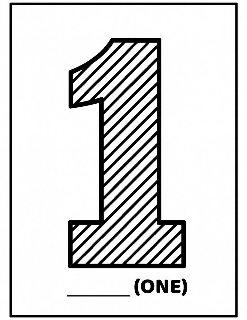 Learn Numbers 1-10 Coloring Pages: Fun Pattern Learning (8.5x11 PDF ...