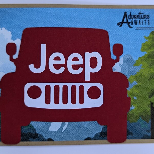 Jeep Birthday Card - Etsy