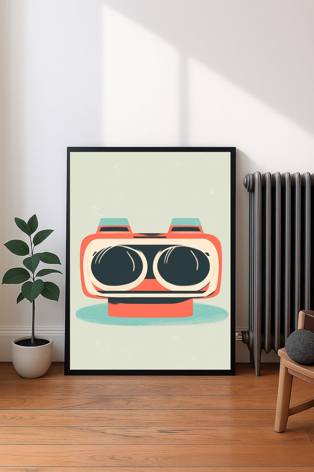 Retro Viewfinder Printable Art, Vintage Wall Art Poster, Digital ...