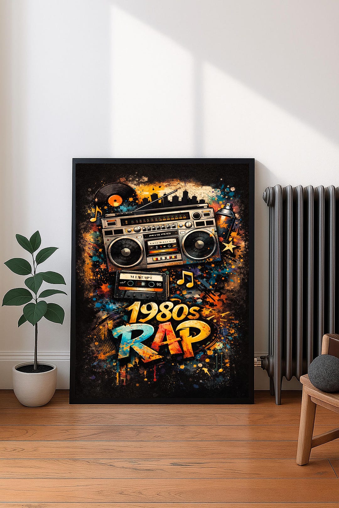 Retro Hip-hop Wall Art Poster, 1980s Rap Poster, Digital Download - Etsy