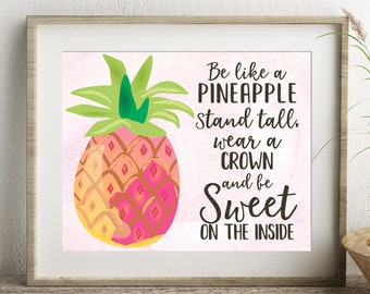 Be A Pineapple Download - Etsy
