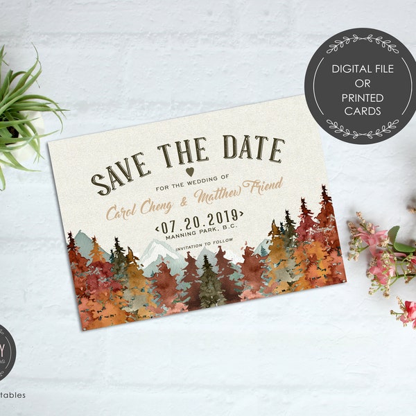 Fall Save the Date - Etsy