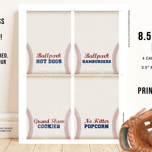 Vintage Baseball Party Labels INSTANT DOWNLOAD Editable & - Etsy