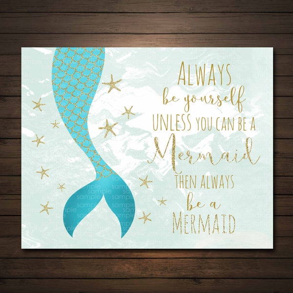 Always Be a Mermaid - Etsy