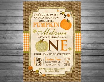 Pumpkin patch invite | Etsy