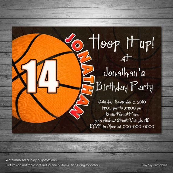 Basketball Birthday Invitation All Stars Birthday Invitation | Etsy