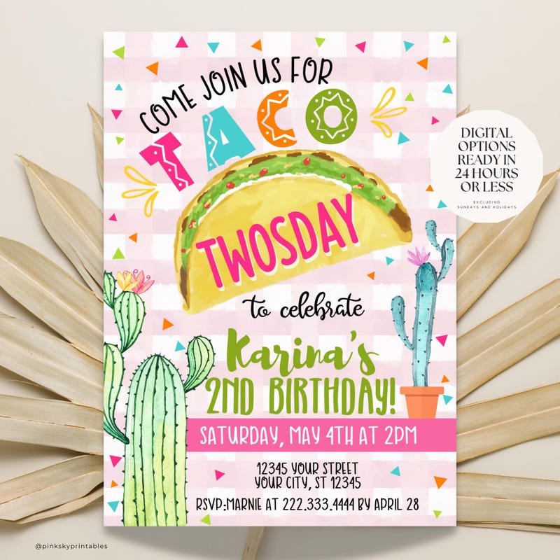 Taco Invitation - Etsy
