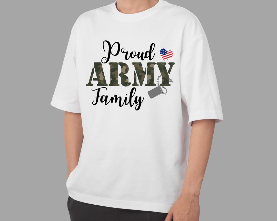 Proud Army Family Png, Army Family, Personalized Army Png, Soldier Mom ...