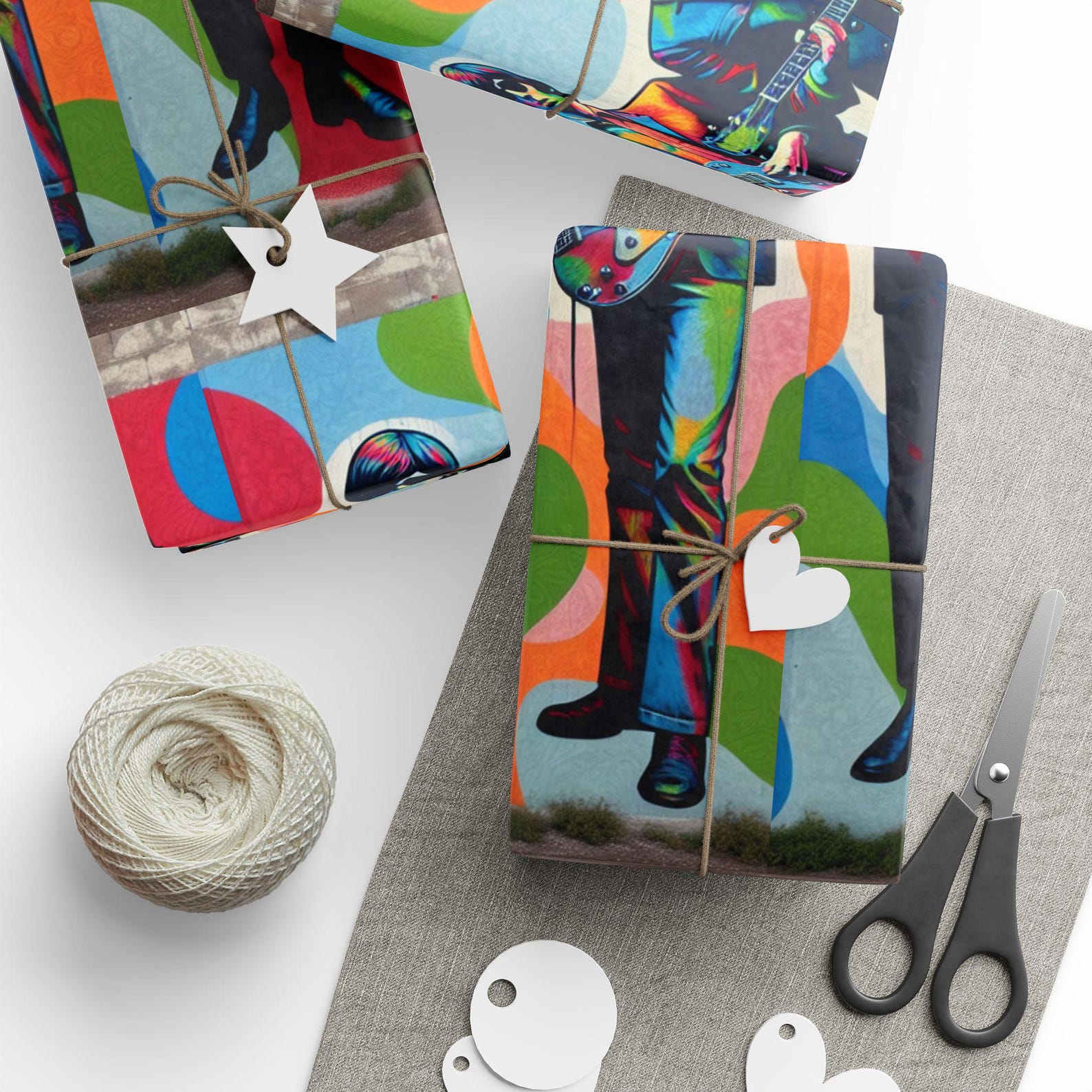 Rock'n'roll Wrapping Paper Beatles Inspired 1950s Vintage - Etsy