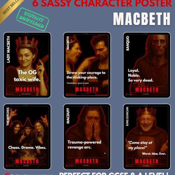 Macbeth Poster - Etsy UK