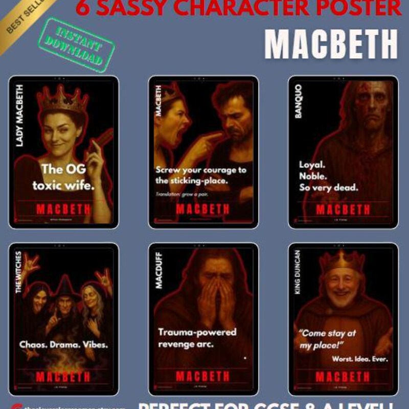 Macbeth Poster - Etsy UK