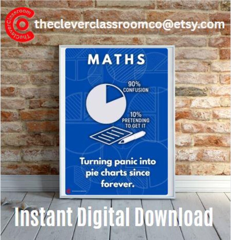 Funny Maths Classroom Poster Bundle (set of 16) – Sassy, Smart ...