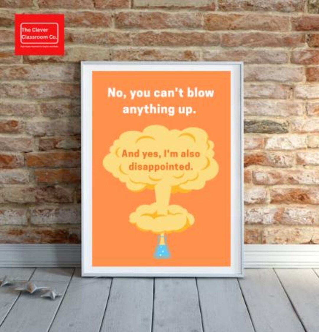Funny Science Classroom Poster | Sarcastic Teacher Printable ...
