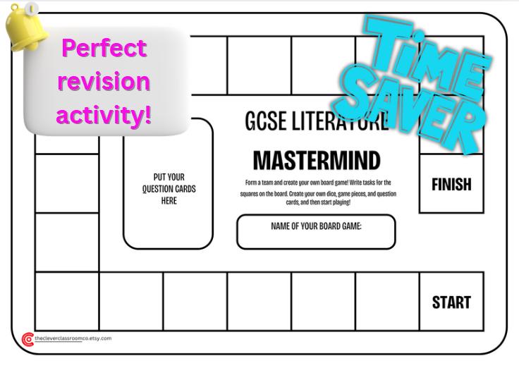 Macbeth GCSE English Literature Revision Board Game (AQA) – Digital ...