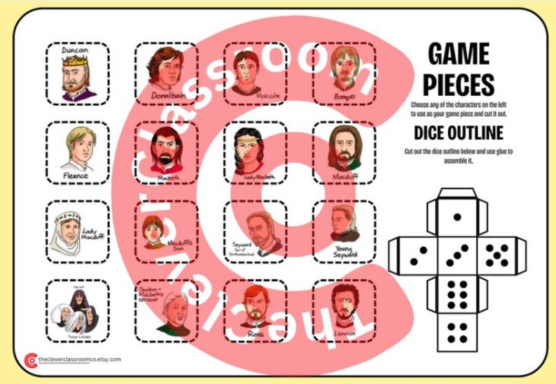 Macbeth GCSE English Literature Revision Board Game (AQA) – Digital ...