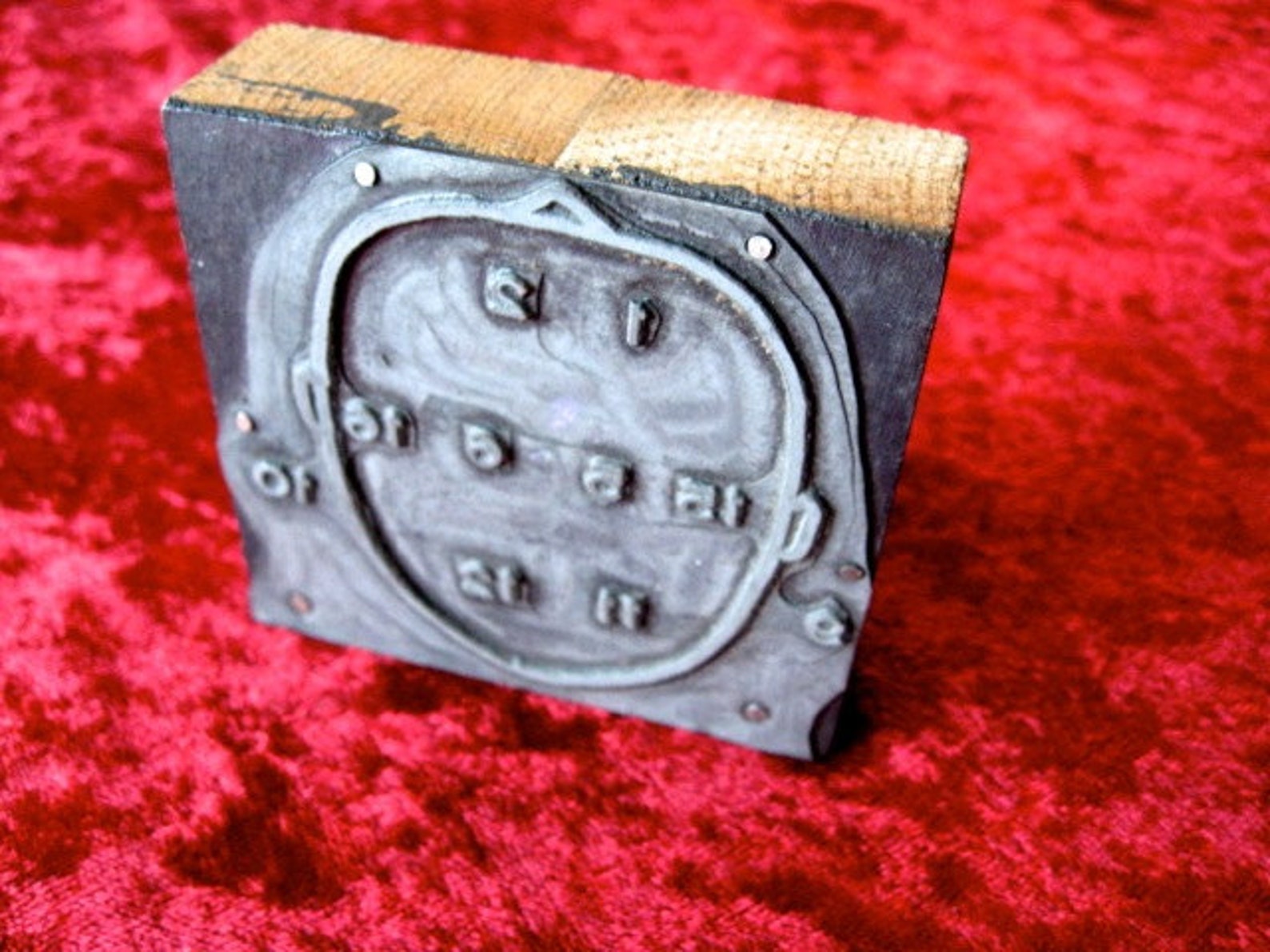 HEAD Weird Strange Printer's TYPE Anatomical Wooden 2 | Etsy