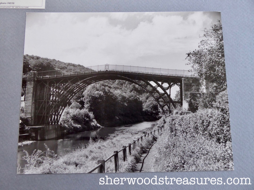 Coalbrookdale Iron Bridge 1777-1779 Original Architectural Photo ...