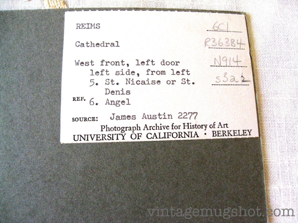 French REIMS France Basilica of St. Rems Original ANGEL - Etsy