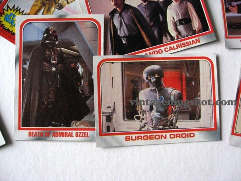 Vintage Lot of 25 STAR WARS Cards Lot 1 Exc - Etsy