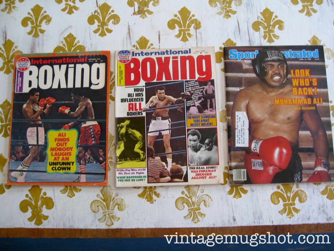 2 International Boxing Magazines and 1 Sports Illustrated With Muhammad ...