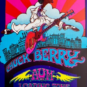 CHUCK BERRY Original Fillmore Concert Greg Irons BG 193 Chuck Berry Aum ...