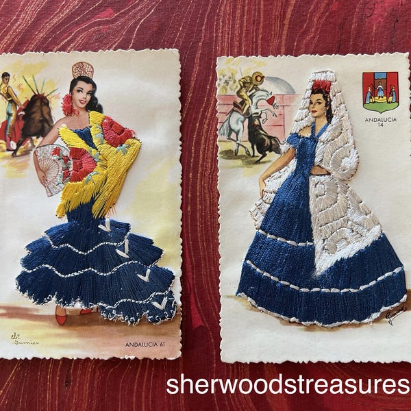 Embroidered Postcard - Etsy