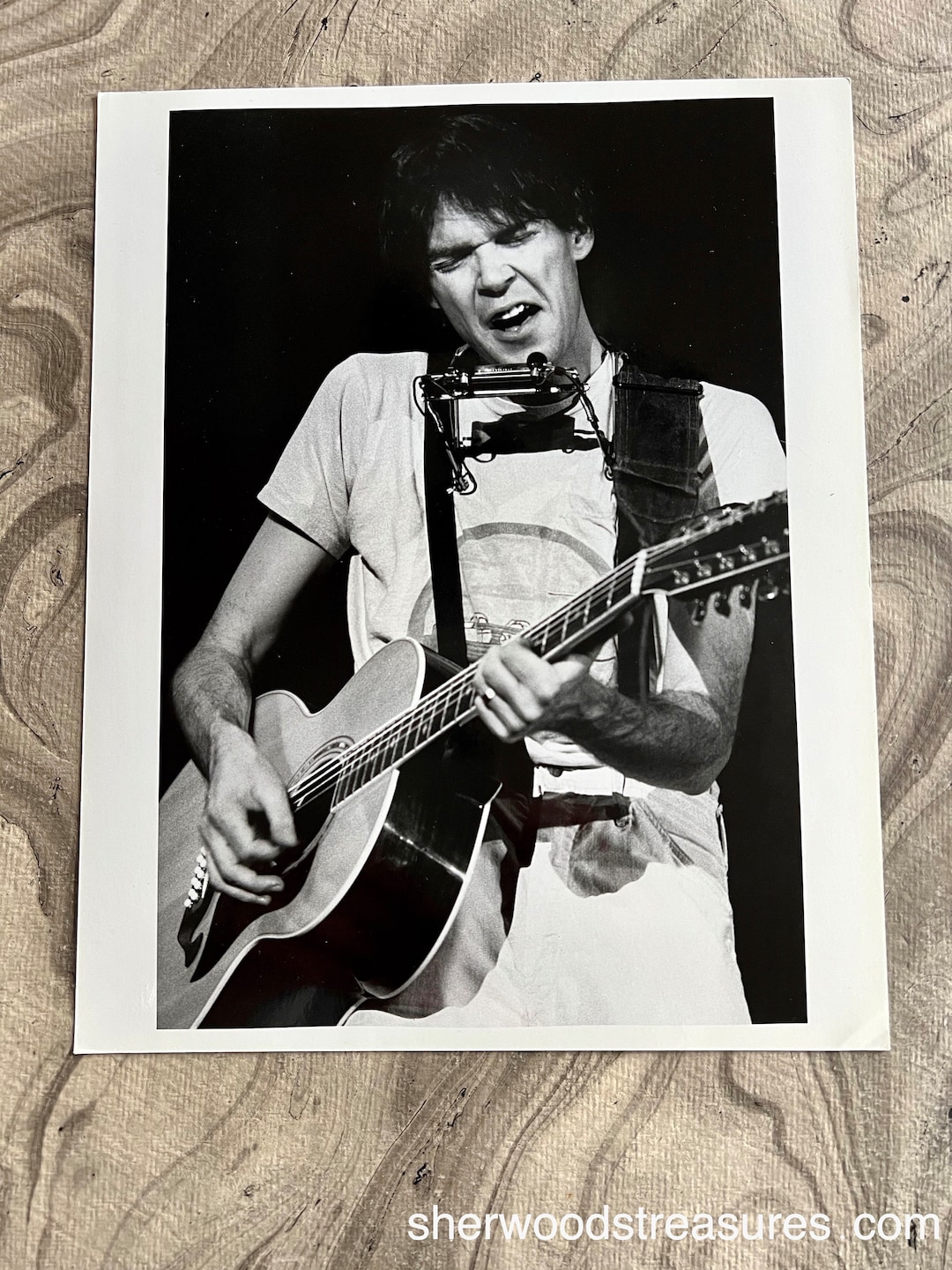Original Neil Young VINTAGE Rust Never Sleeps Tour B/W Promo 8x10 ...