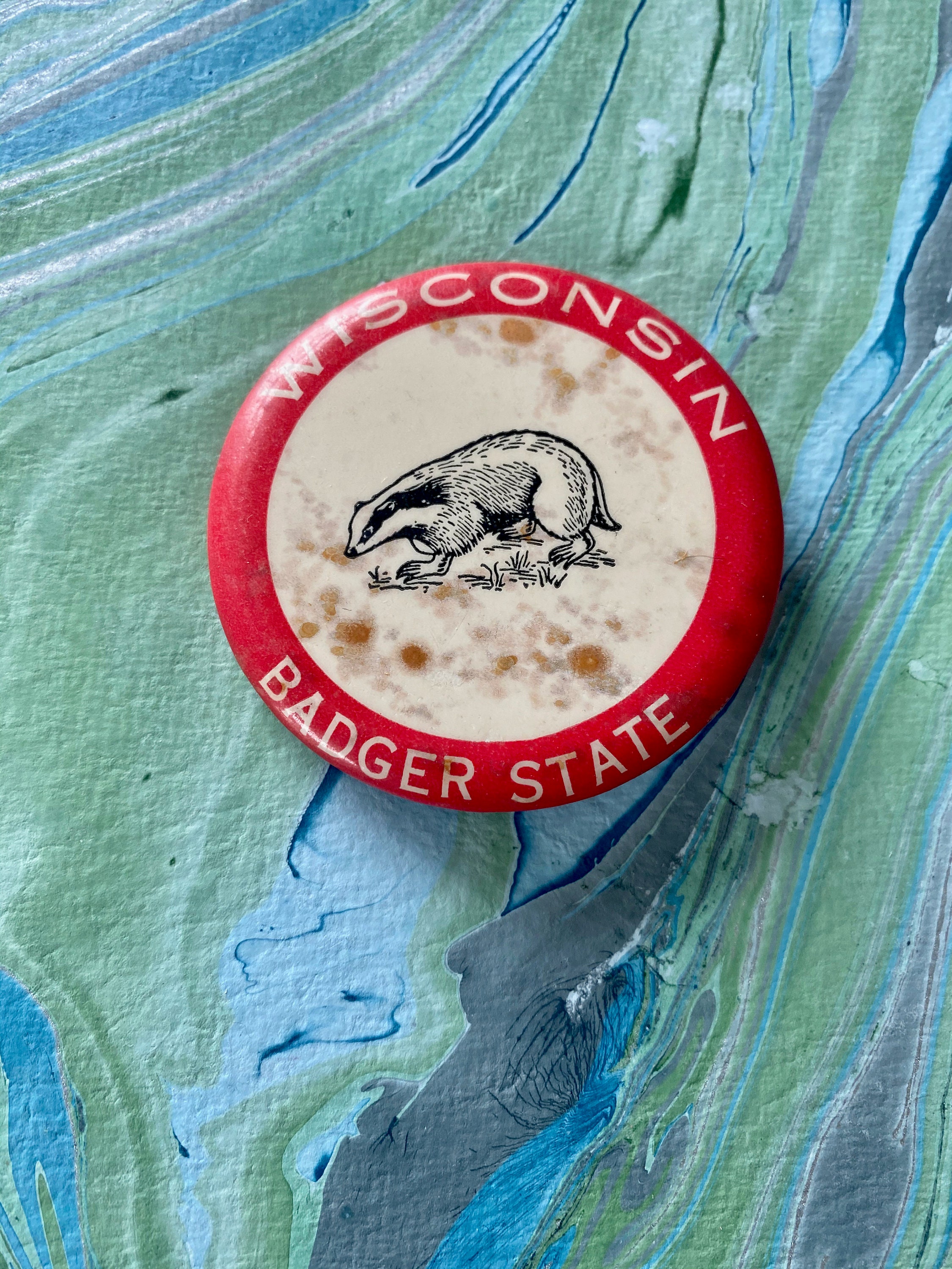 Wisconsin Badger State Pinback Button With Pheasant Vintage - Etsy UK