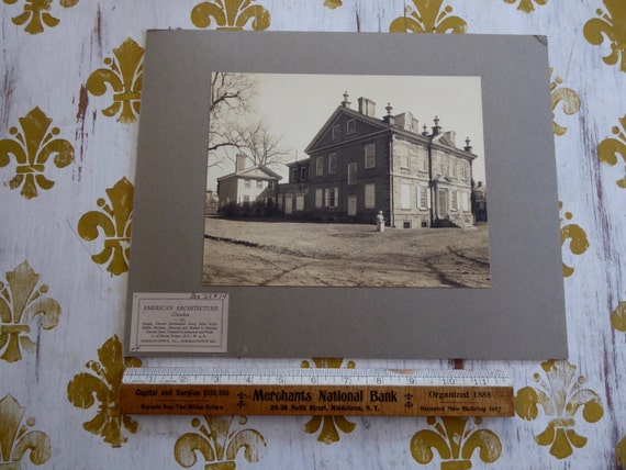 CLIVEDEN 1763 Germantown PA. Original Mounted Photograph | Etsy