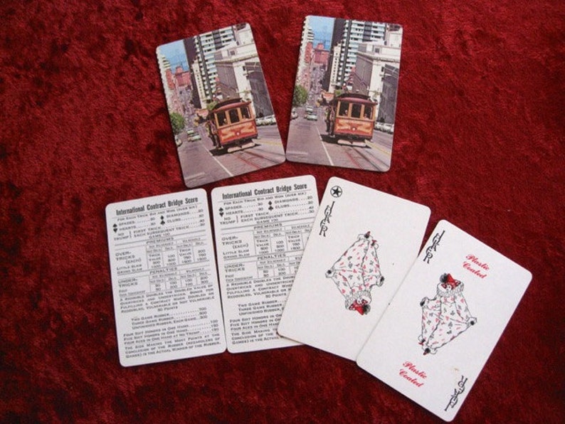 GOLDEN GATE BRIDGE San Francisco Playing Cards Vintage 2 - Etsy